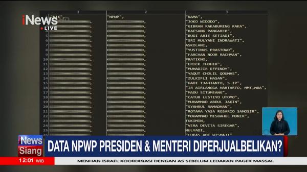 Data NPWP Diduga Bocor dan Diperjualbelikan