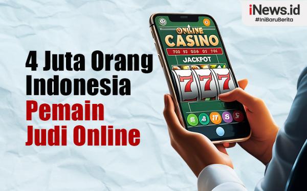 Infografis 4 Juta Orang Indonesia jadi Pemain Judi Online