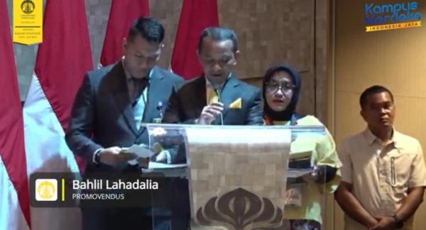 Kurang dari 2 Tahun, Bahlil Selesaikan Program Doktor di UI