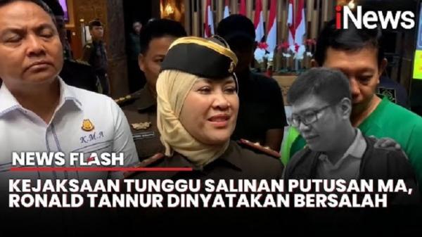 MA Anulir Vonis Bebas Ronald Tannur, Kajati Jatim: Kami Sangat Lega MA Anulir Vonis Bebas Ronald Tannur, Kajati Jatim: Kami Sangat Lega