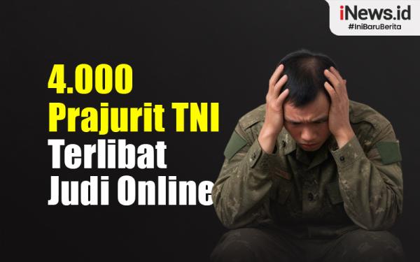 Infografis 4.000 Prajurit TNI Terlibat Judi Online