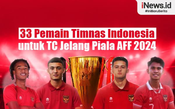 Infografis Daftar 33 Pemain Timnas Indonesia untuk TC Jelang Piala AFF 2024
