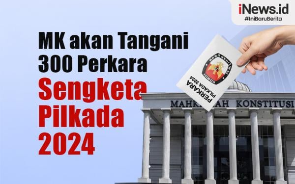 Infografis MK akan Tangani 300 Perkara Sengketa Pilkada 2024