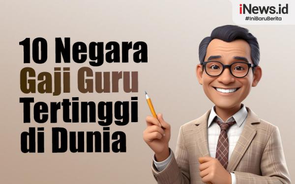 Infografis 10 Negara dengan Gaji Guru Tertinggi di Dunia