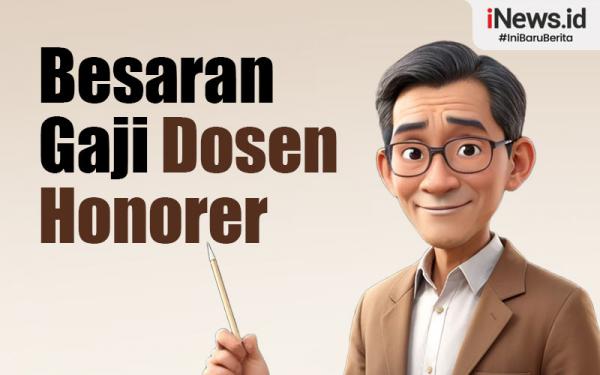 Infografis Besaran Gaji Dosen Honorer