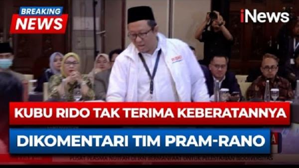 Momen Saksi RIDO Walk Out dari Rapat Pleno KPU Jakarta