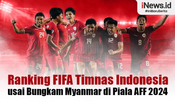 Infografis Ranking FIFA Timnas Indonesia usai Bungkam Myanmar di Piala AFF 2024