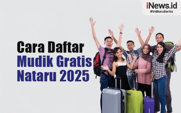 Infografis Cara Daftar Mudik Gratis Nataru 2025