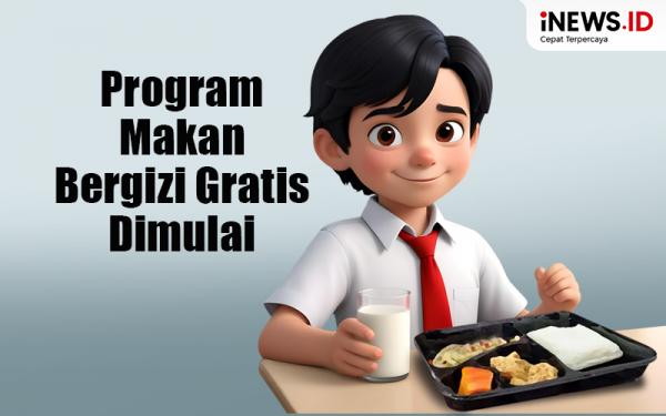Infografis Program Makan Bergizi Gratis Dimulai