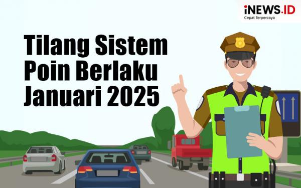Infografis Tilang Sistem Poin Berlaku Mulai Januari 2025