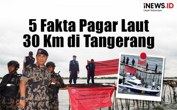 Infografis 5 Fakta Pagar Laut 30 Km di Tangerang