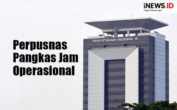 Infografis Perpusnas Pangkas Jam Operasional
