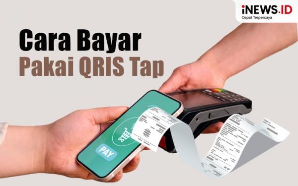 Infografis Cara Bayar Pakai QRIS Tap