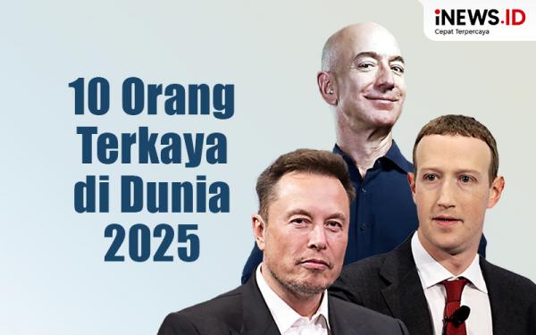 Infografis 10 Orang Terkaya di Dunia 2025