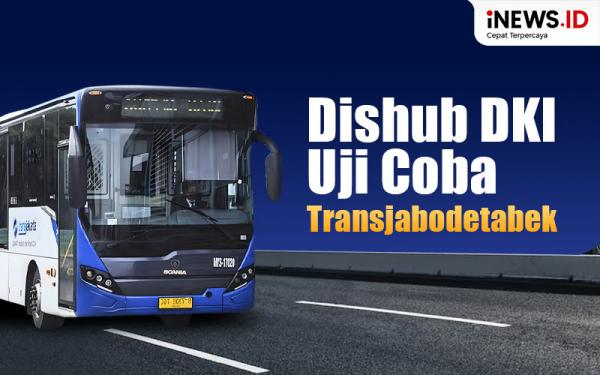 Infografis Dishub DKI Uji Coba Transjabodetabek Rute Blok M-Alam Sutera