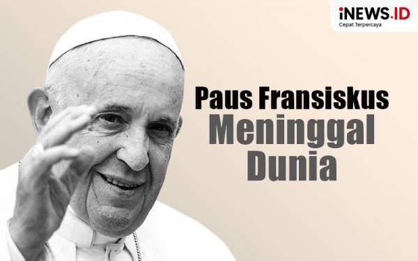Infografis Paus Fransiskus Meninggal di Usia 88 Tahun
