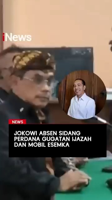 Jokowi Absen Sidang Perdana Gugatan Ijazah dan Mobil Esemka