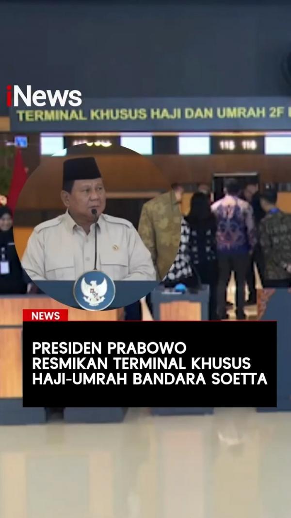 Presiden Prabowo Resmikan Terminal Khusus Haji-Umrah Bandara Soetta