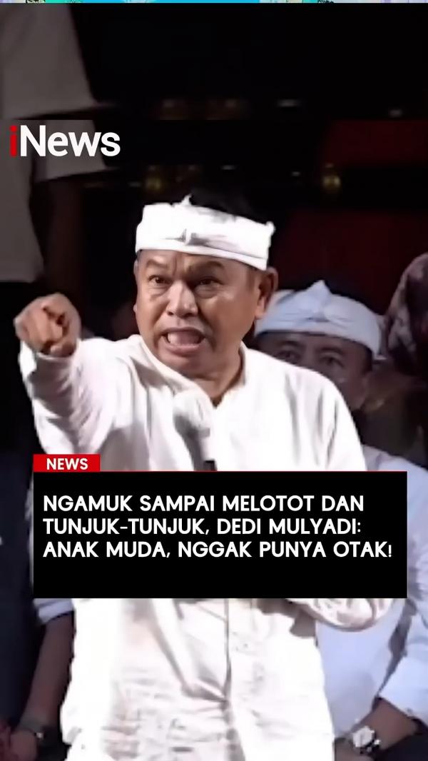 Ngamuk Sampai Melotot, Dedi Mulyadi: Anak Muda, Nggak Punya Otak!