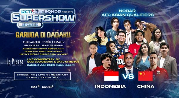 Lokasi Nobar Gratis Timnas Indonesia Vs China Ditemani Si Piton, Fans ...