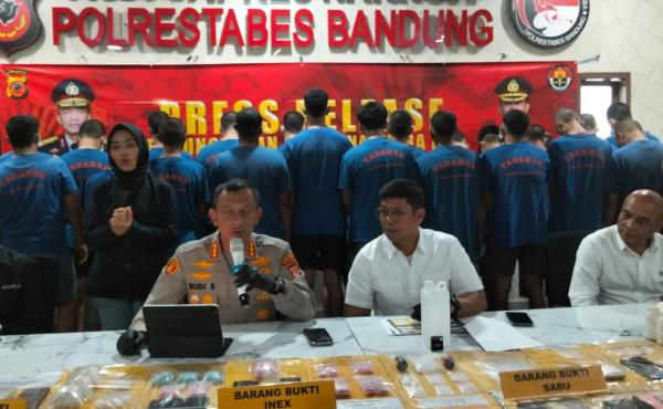 Polisi Tangkap 51 Pengedar Narkoba dan Obat Terlarang di Bandung, Sita 1 Kg Tembakau Sintetis