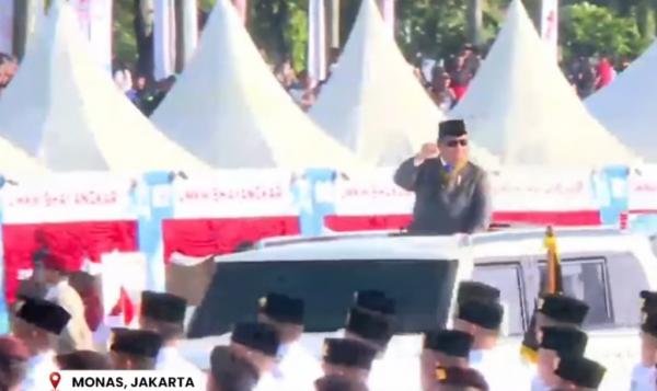 Prabowo Naik Maung, Hadiri HUT ke-79 Bhayangkara