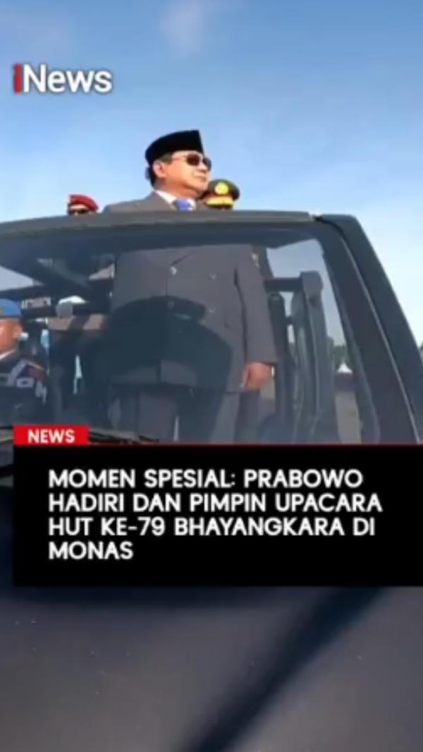 Momen Spesial: Prabowo Hadiri dan Pimpin Upacara HUT ke-79 Bhayangkara di Monas