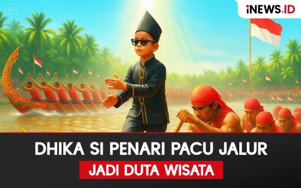 Infografis Dhika Si Penari Pacu Jalur Jadi Duta Wisata Riau