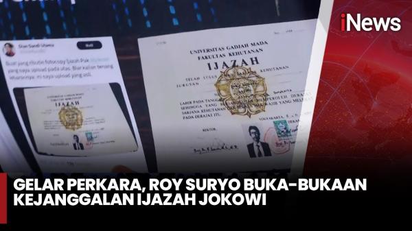 Roy Suryo Yakin Ijazah Jokowi 99,9% Palsu!