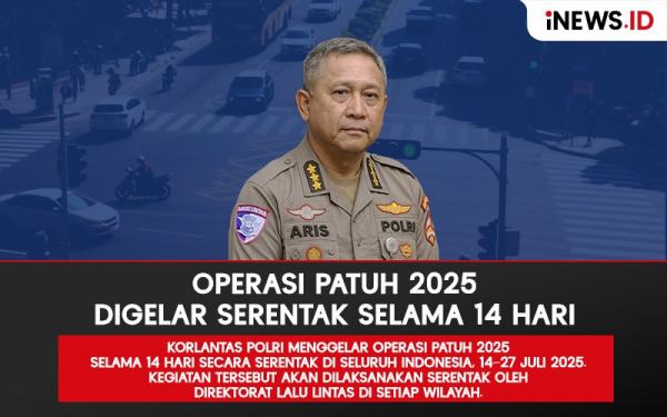 Infografis Operasi Patuh 2025 Digelar Serentak 14 Hari hingga 27 Juli