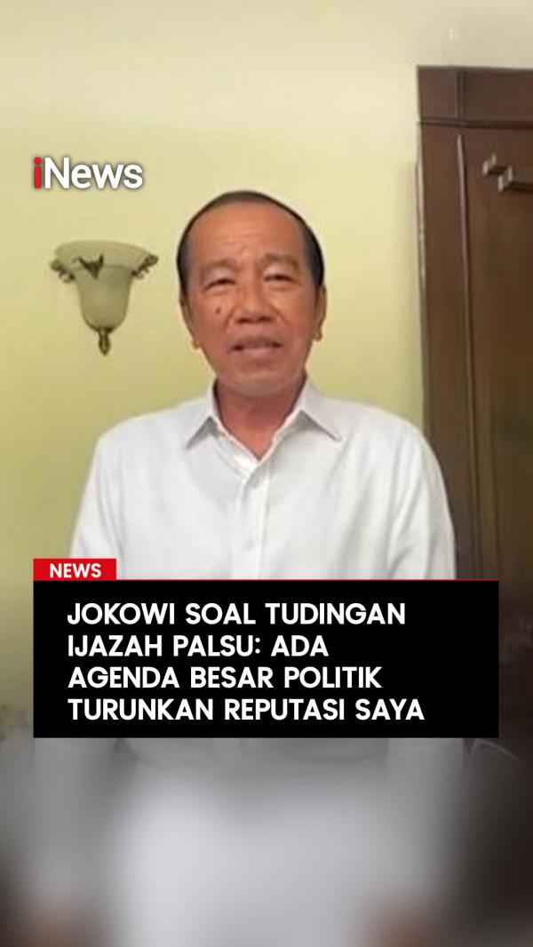 Jokowi soal Tudingan Ijazah Palsu Ada Agenda Besar Politik Turunkan Reputasi Saya