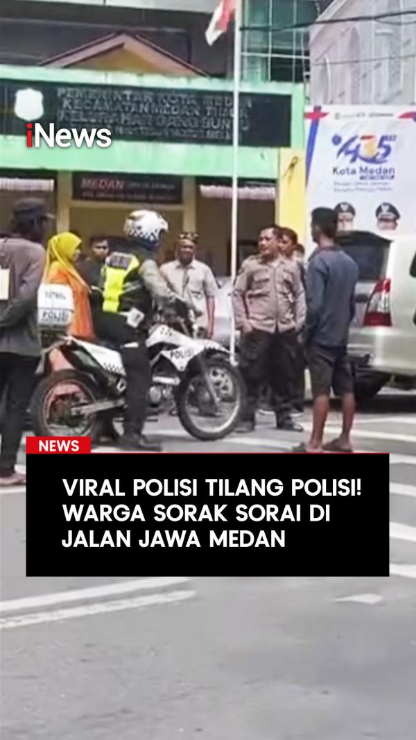 Viral Polisi Tilang Polisi Warga Sorak Sorai di Jalan Jawa Medan