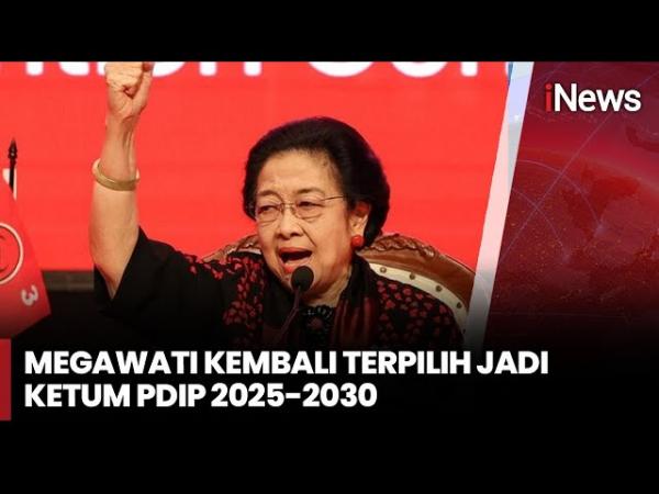 Resmi! Megawati kembali Jadi Ketua Umum PDIP Periode 2025–2030