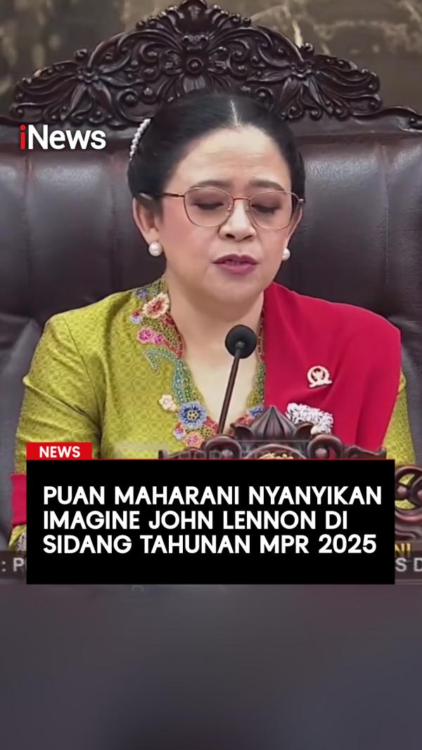 Puan Maharani Nyanyikan Imagine John Lennon di Sidang Tahunan MPR 2025