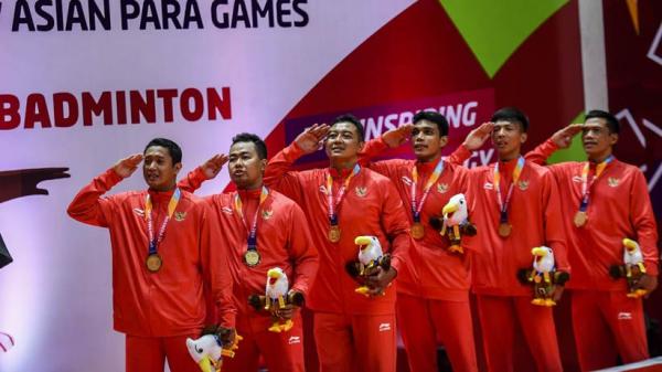Tim Bulu Tangkis Beregu Putra Sumbang Emas Pertama untuk Indonesia