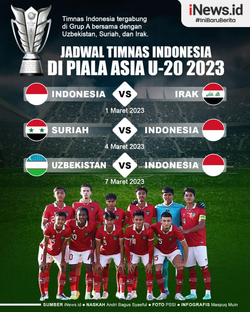 Infografis Jadwal Lengkap Timnas Indonesia di Piala Asia U-20 2023 | News+ on RCTI+