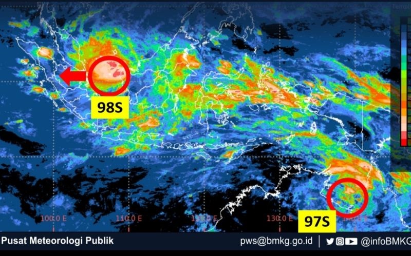 2 Bibit Siklon Tropis Muncul Di Sekitar Indonesia Ini Daftar Wilayah