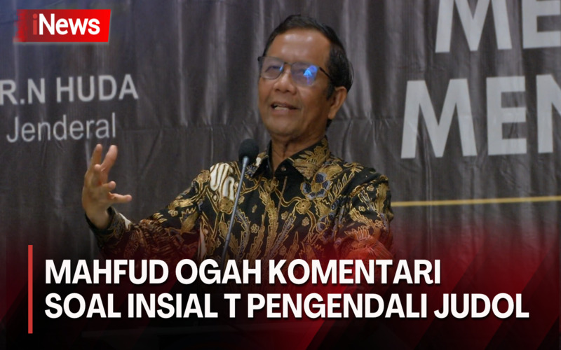 Ditanya soal Pengendali Judi Online Inisial T, Mahfud: Saya Sekarang ...