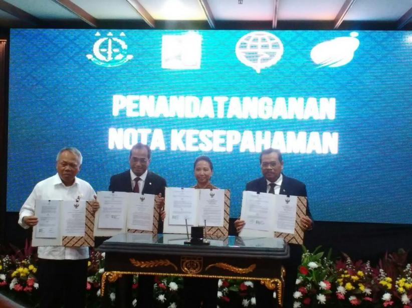 Kejagung dan 3 Menteri Teken MoU Sinergi Bangun Infrastruktur