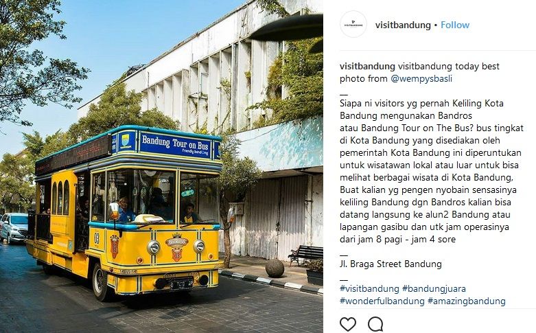 Serunya Libur Lebaran Naik Bandros sambil Keliling Wisata Kota Bandung