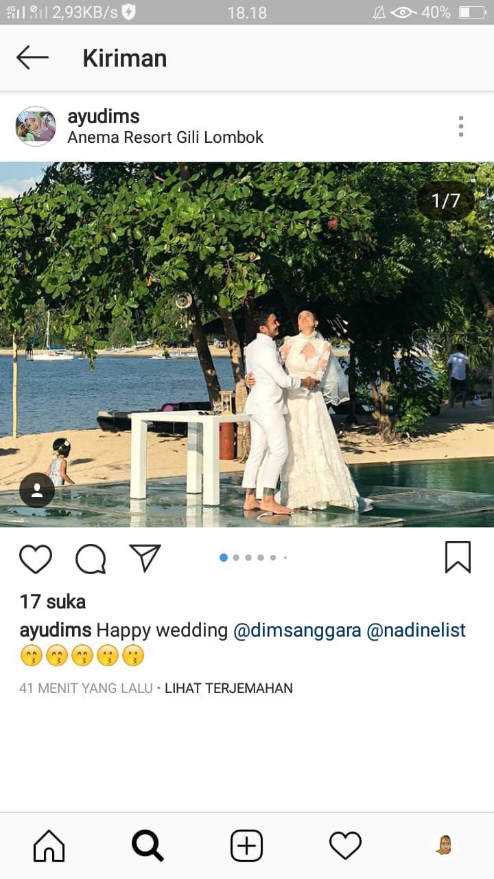 Nadine-Dimas Anggara Resmi Menikah, Hanya Keluarga Dekat yang Diundang