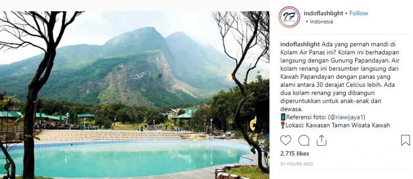 Wisata Garut, Yuk Berendam di Kolam Air Panas dari Kawah Papandayan