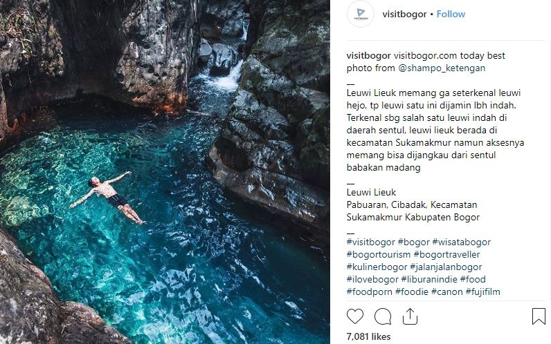 Nikmati Kesegaran Leuwi Lieuk Bogor, Curug Indah dengan Tebing Unik