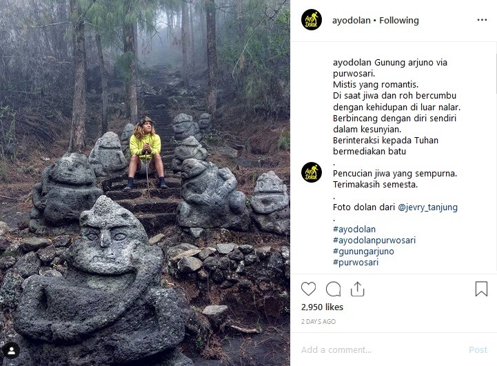 Eksotisme Gunung Arjuno, Jelajahi Jalur Purwosari yang Terkenal Mistis
