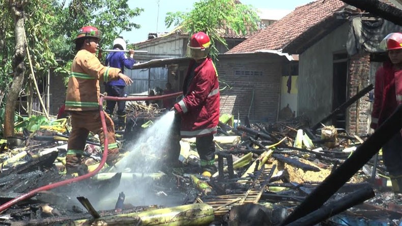 Ditinggal ke Sawah, Rumah Petani di Kendal Ludes Terbakar Ditinggal ke Sawah, Rumah Petani di Kendal Ludes Terbakar