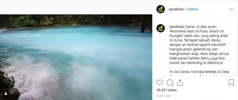 Terpikat Eksotisme Danau Ninivala Maluku, Keindahannya Mirip Negeri Dongeng