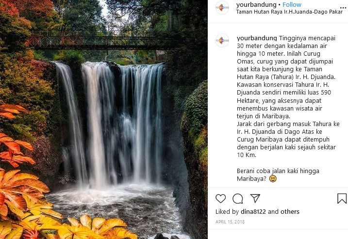 Objek Wisata Curug Maribaya di Bandung dengan Air Terjun Alami di ...