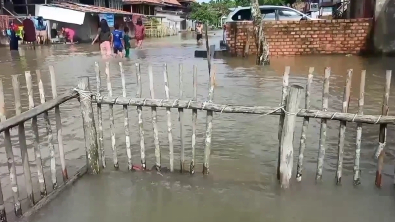 Sungai Meluap, Ratusan Rumah di Muba Terendam Banjir