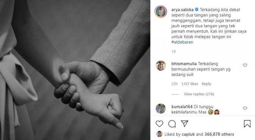 Arya Saloka Genggam Tangan Amanda Manopo, Netizen Makin Baper: Ditunggu ...