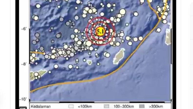 Maluku Tenggara Barat Diguncang Gempa Bumi M5,1 Selasa Pagi, Tak Berpotensi Tsunami